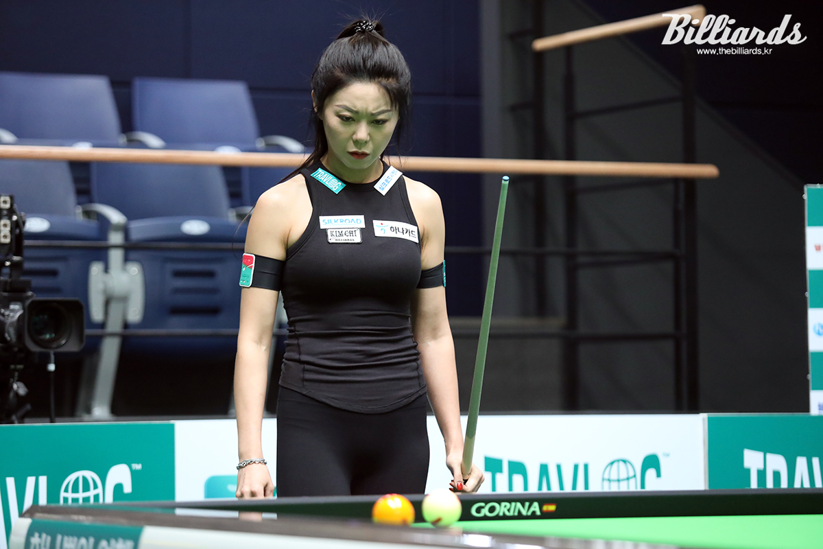 '여제' 김가영, 프로 첫 64강 탈락... 한지은, 25:7로 '대승'