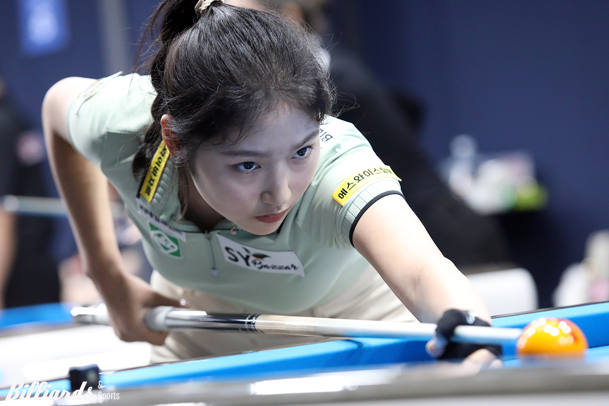 "16분이나 남았는데" 한지은, 'Avg. 1.471' 25:1로 PQ 완승... 이미래와 '64강 격돌'