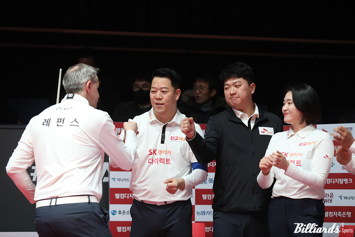 SK렌터카, 하이원리조트 꺾고 PBA 팀리그 5R 3연패 탈출