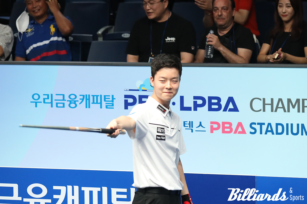 'PBA 10대 맞대결' 김영원, 하샤시와 준결승 대결...뱅크샷 하나로 황득희에 짜릿한 역전승