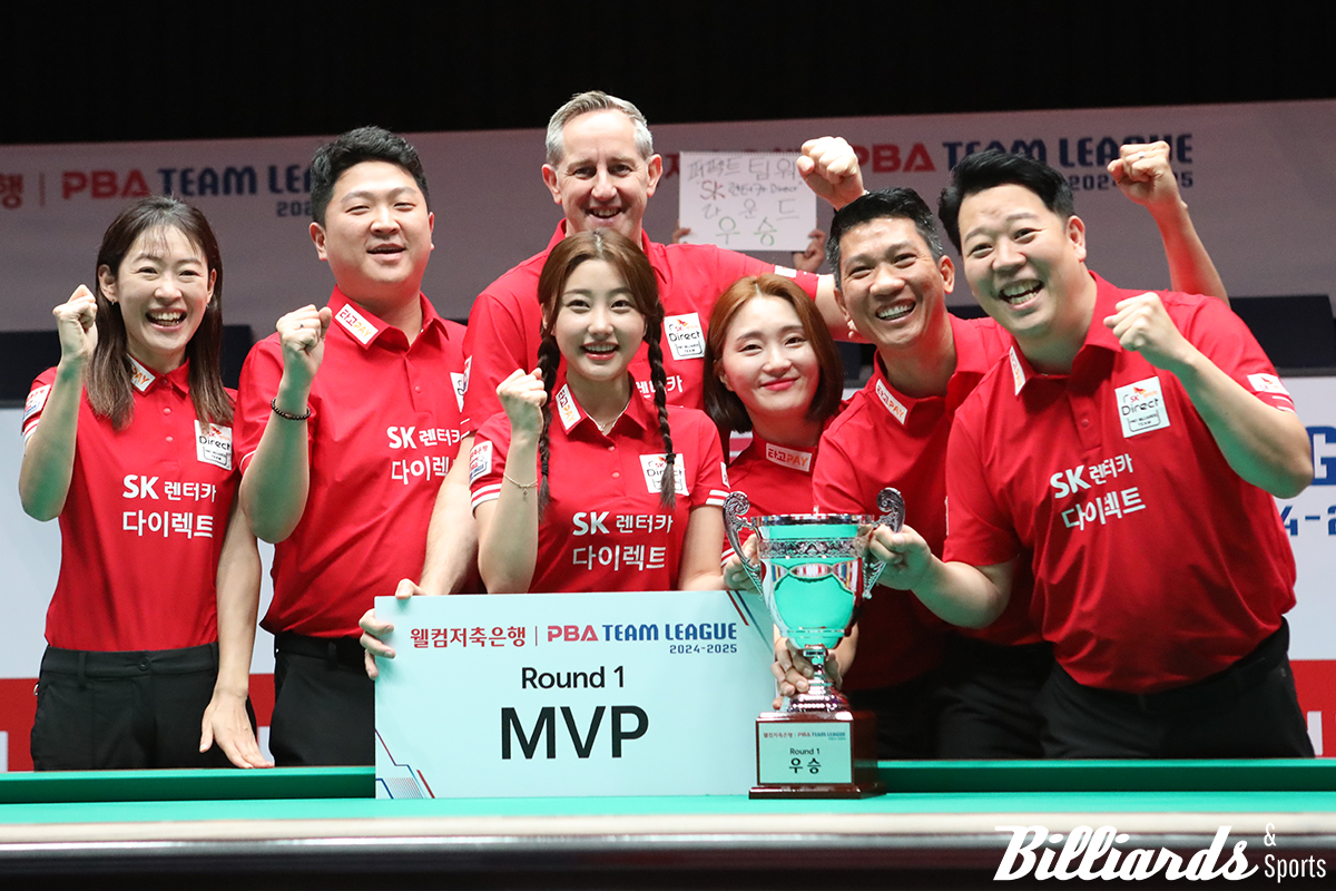 'PBA 팀리그 1라운드 우승' SK렌터카, 9팀 중 가장 먼저 포스트시즌 진출