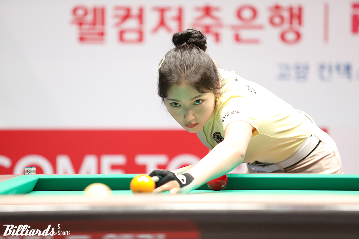 "한지은 큐 끝에서 엇갈린 희비"…에스와이, NH농협카드에 4-2 승리 [PBA 팀리그 2R]