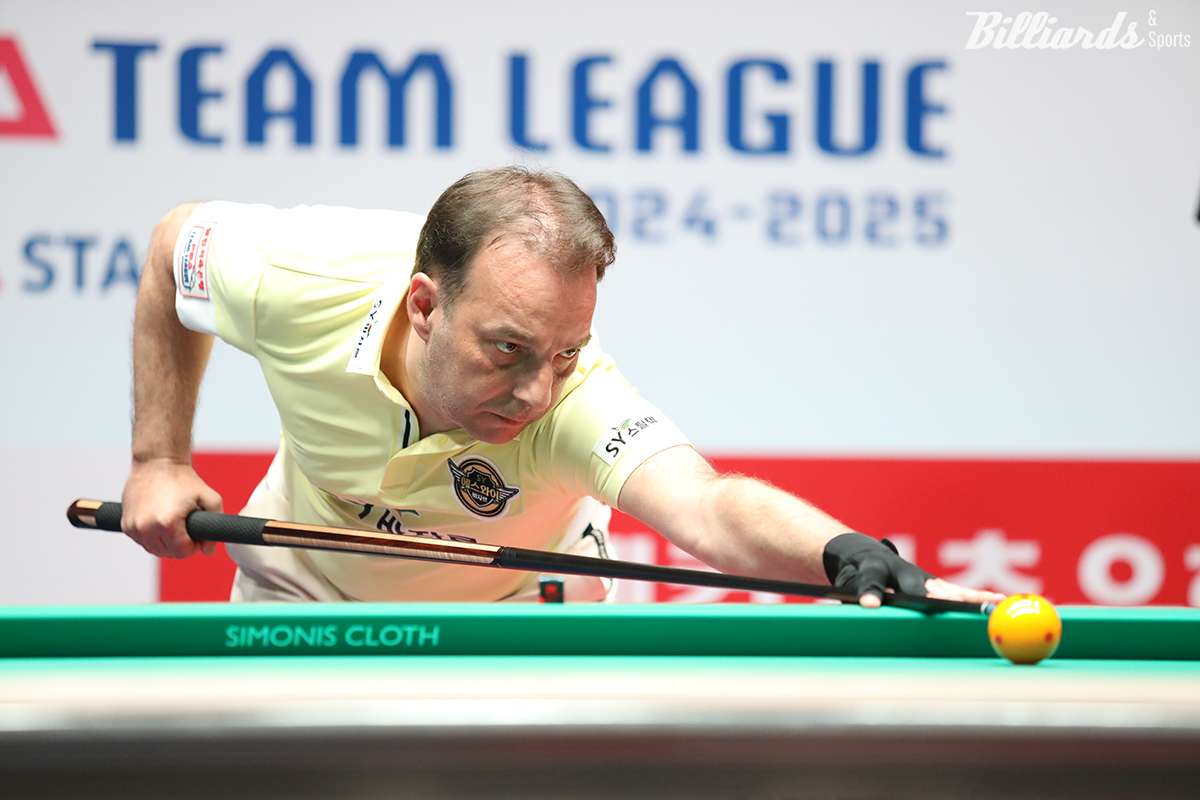 "한지은 큐 끝에서 엇갈린 희비"…에스와이, NH농협카드에 4-2 승리 [PBA 팀리그 2R]