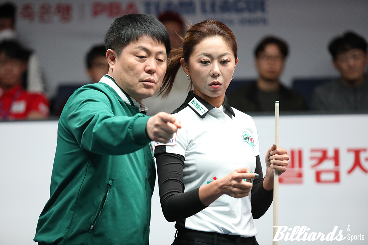 '3R 2호 퍼펙트큐' 김가영, 두 세트 승리로 팀 승리 도움…휴온스 꺾고 2승 [PBA 팀리그 3R]