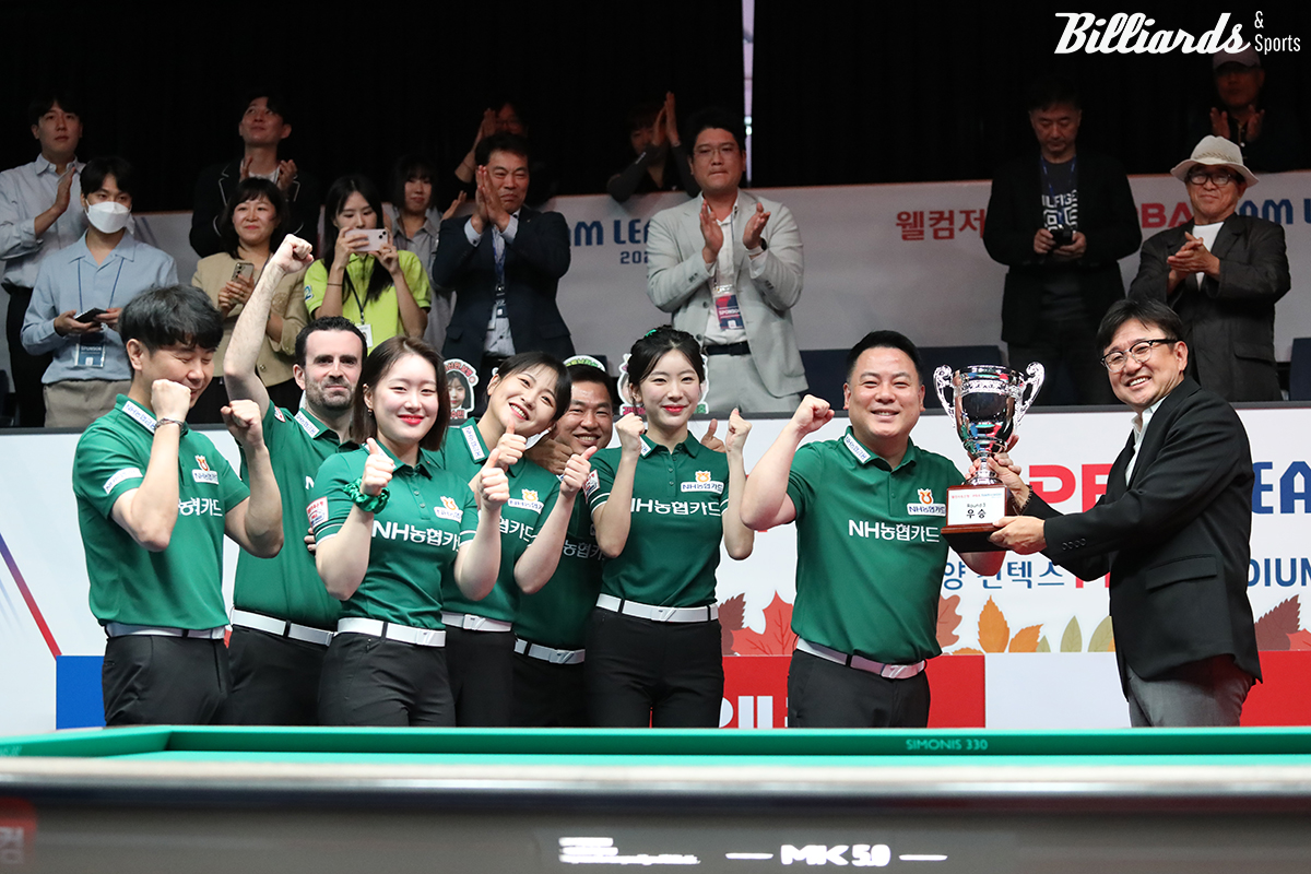 '6연승 질주' NH농협카드, 프로당구 PBA 팀리그 '3라운드 우승'…"2시즌 연속 PS행"