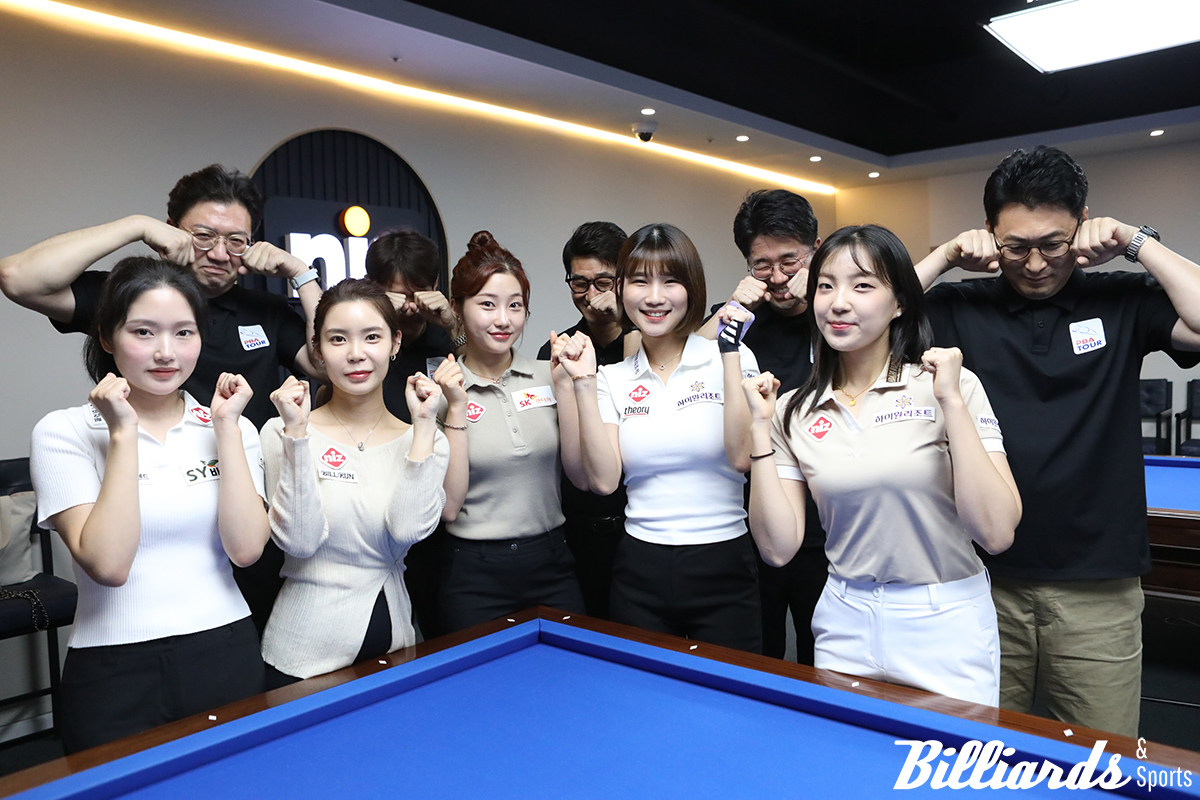 'LPBA 5공주' 웃고, PBA 심판 'NOLJA' 울고…프로 당구선수 대 심판의 대결, 결과는?