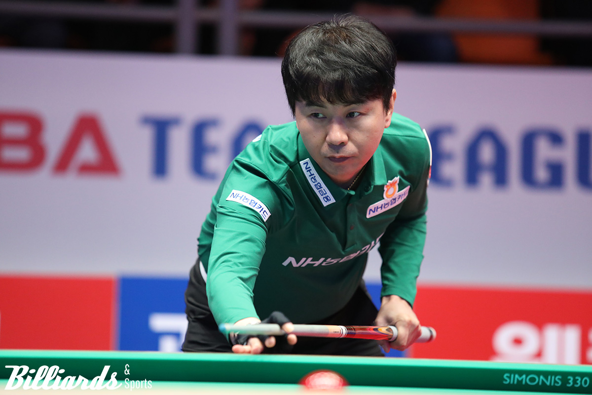 '조재호-김현우 활약' NH농협카드, 크라운해태 꺾고 4R 첫승 [PBA 팀리그 4R]