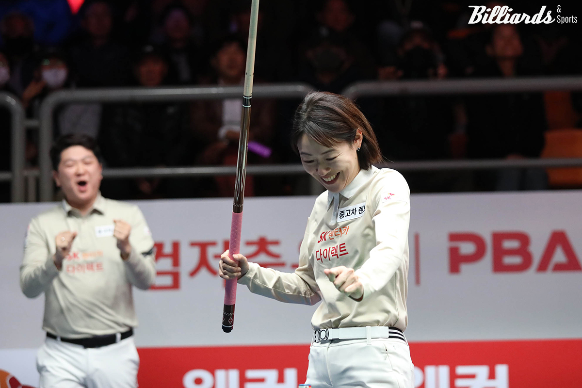 "정규리그 선두 맞대결"…'1위' SK렌터카, '2위' NH농협카드에 4-2 승 [PBA 팀리그 4R]