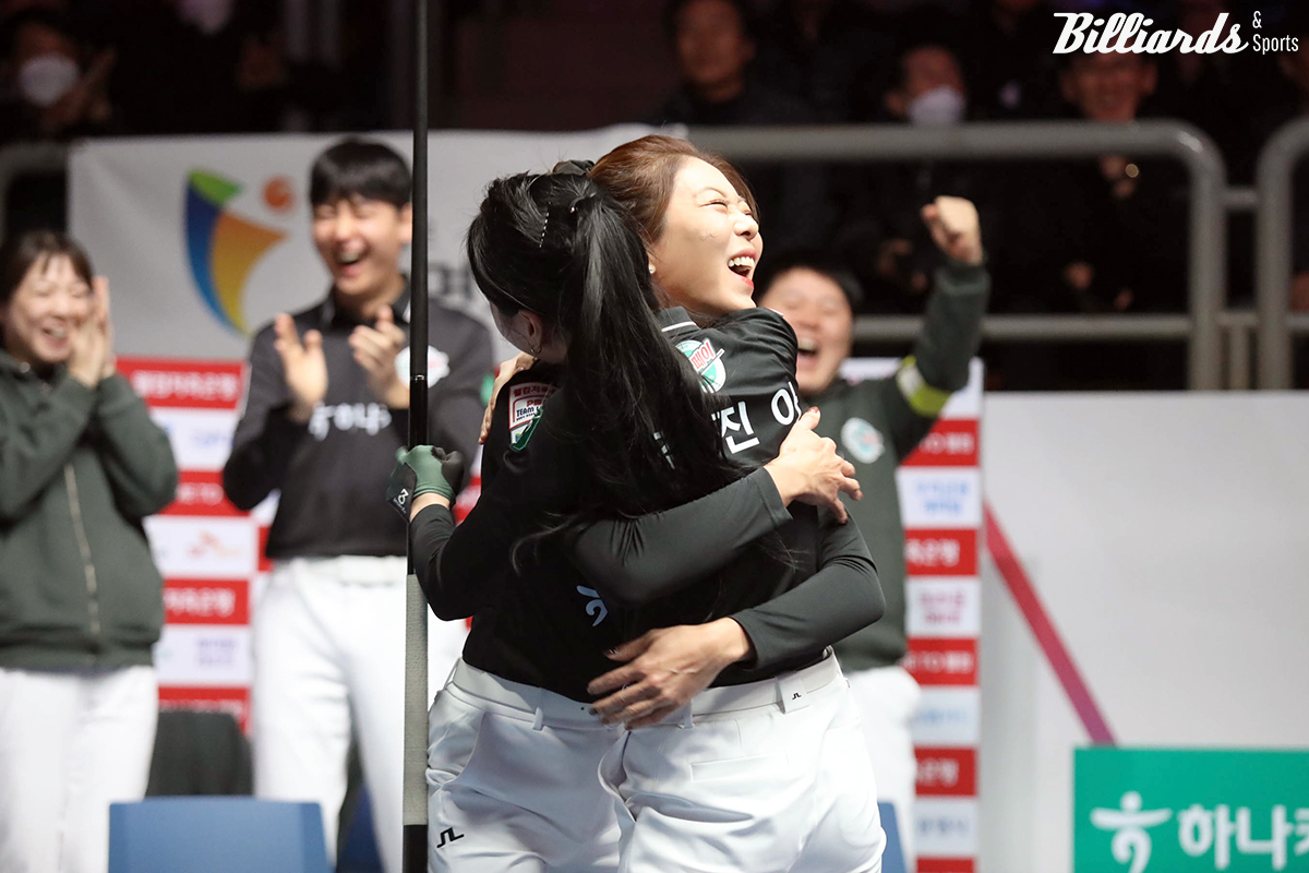 '1위 탈환' 하나카드, 포스트시즌행 청신호…SK렌터카에 4-2 승 [PBA 팀리그 4R]