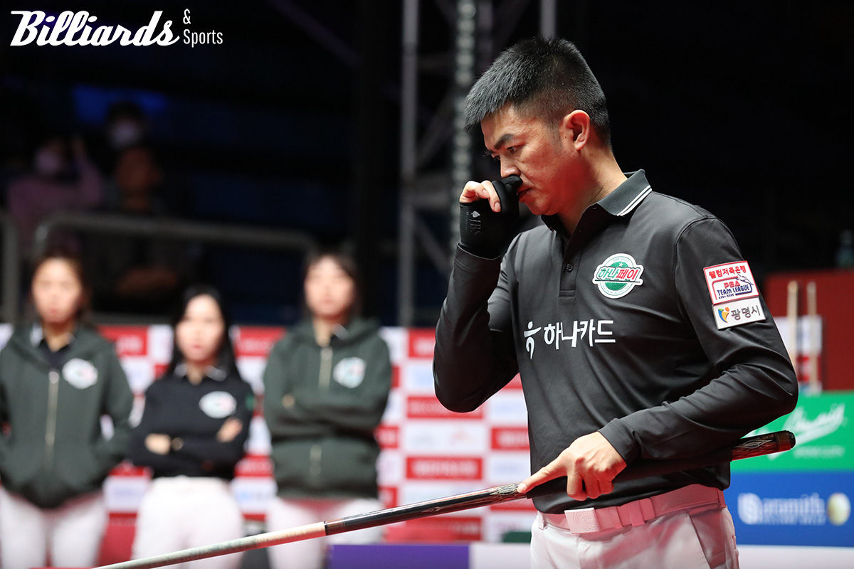 '우승 적신호' 하나카드, NH농협카드에 0-4 완패 [PBA 팀리그 4R]