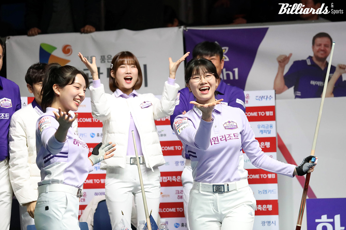 "NH농협카드 나와" PS행 불씨 살린 하이원리조트…SK렌터카에 4-1 승 [PBA 팀리그 4R]