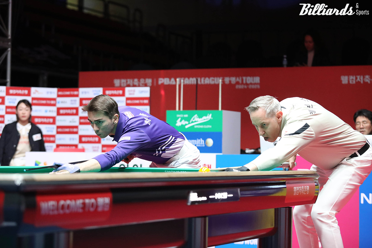 "NH농협카드 나와" PS행 불씨 살린 하이원리조트…SK렌터카에 4-1 승 [PBA 팀리그 4R]