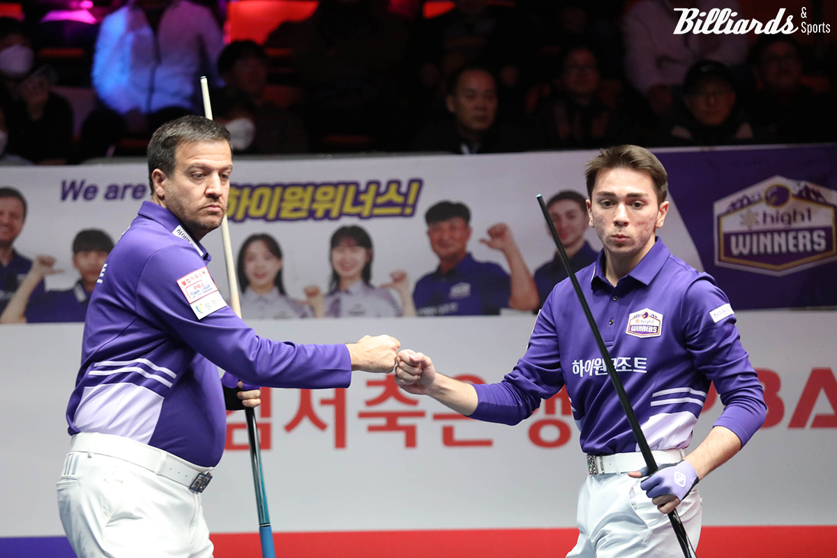 "NH농협카드 나와" PS행 불씨 살린 하이원리조트…SK렌터카에 4-1 승 [PBA 팀리그 4R]