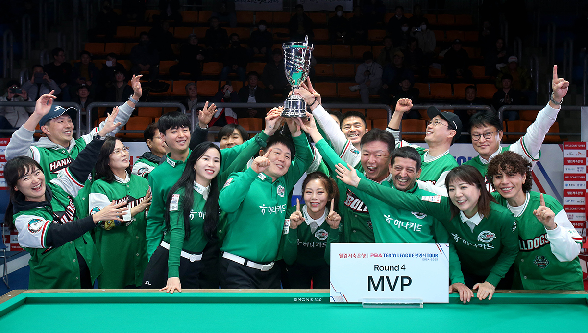 드라마 같았던 '프로당구 팀리그 4R'…'최종일에 희비' 하나카드 우승 [4R 결산]
