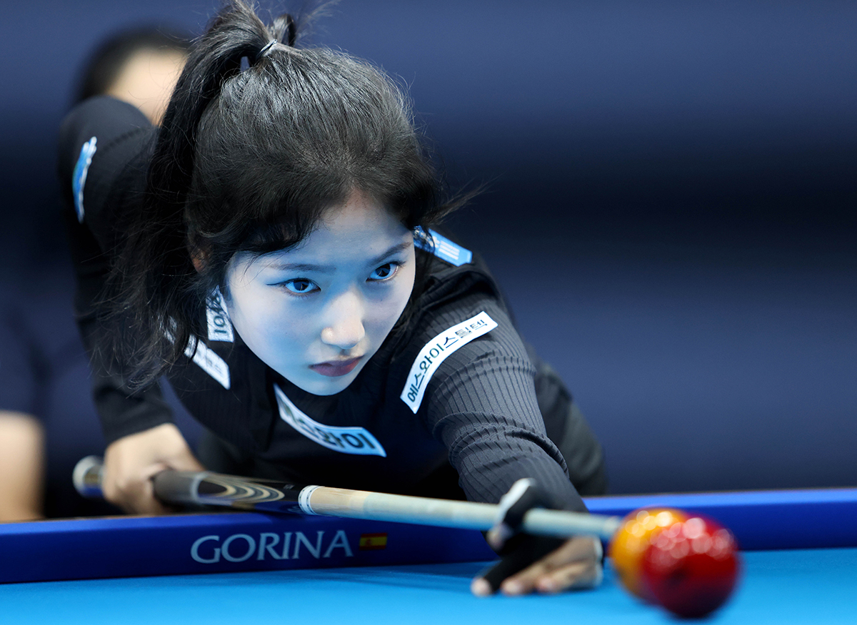 "내가 김가영 대항마"…스롱, 64강서 '고공행진' 후 정수빈과 32강 승부 [LPBA 7차 투어]