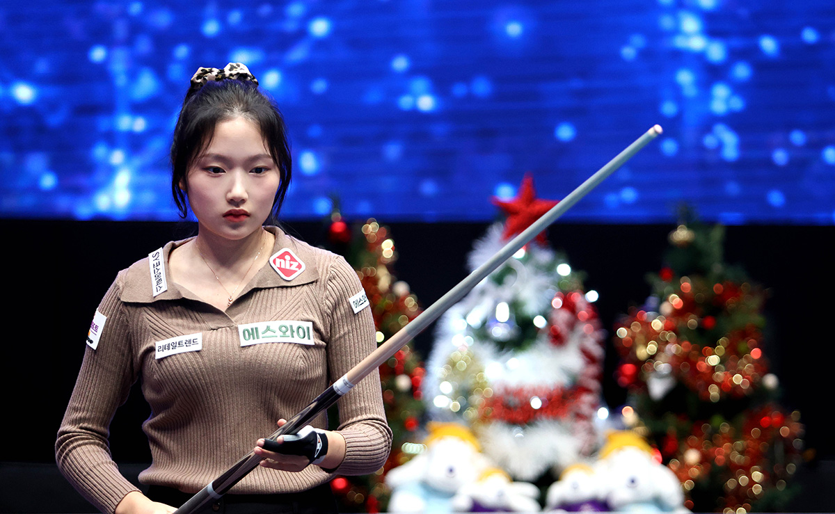 '얼음공주' 한지은, 당구 여제의 27연승 질주 막을까…스롱 권발해 등 16강 진출(LPBA 32강 종합)