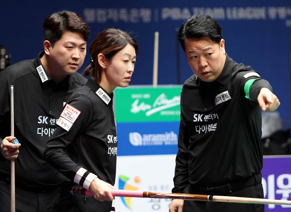 '3연승' SK렌터카, '선두 경쟁' 휴온스 꺾고 5R 단독 선두 [PBA 팀리그]