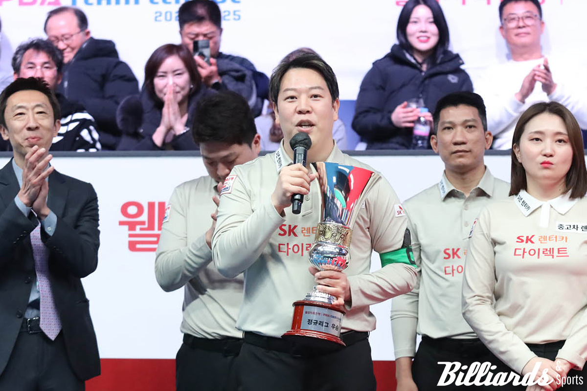 '창단 5년 만의 비상' SK렌터카, PBA 팀리그 정규리그 1위 원동력은?