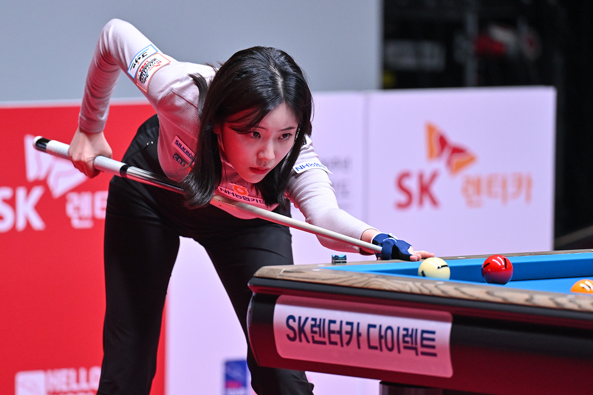 '얼굴도 이쁜데 당구도 잘 쳐'…정수빈·차유람, 나란히 1점대 애버리지로 '2승 선두'