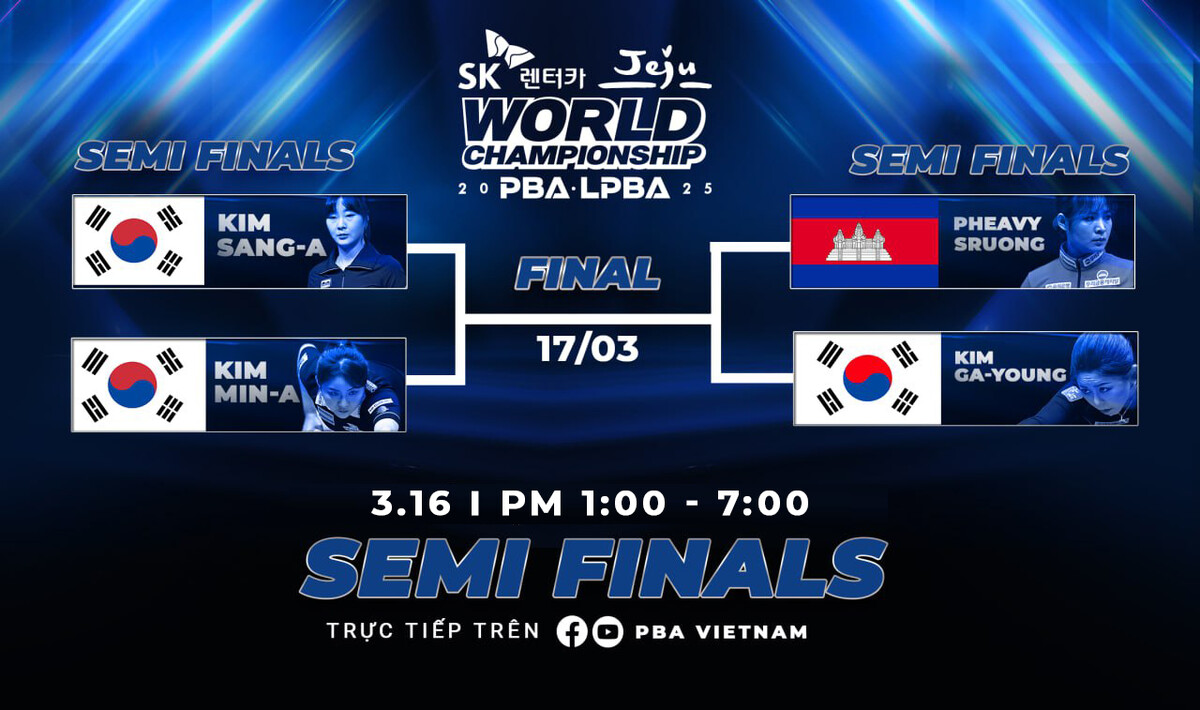 [LPBA 월챔] 8강 경기결과 및 준결승 대진…'김가영 vs 스롱' '김민아 vs 김상아' 4강 압축