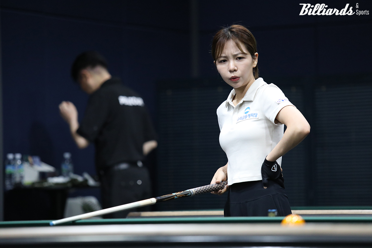 "실력도 수준급"…'프로당구 여신' 정수빈, 애버리지 1.179로 이유주 꺾고 '16강 진출'