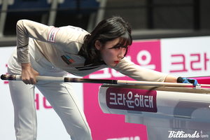 '최고 애버리지 경신' 정수빈, 김진아와 LPBA 9차 투어 64강서 두 번째 맞대결